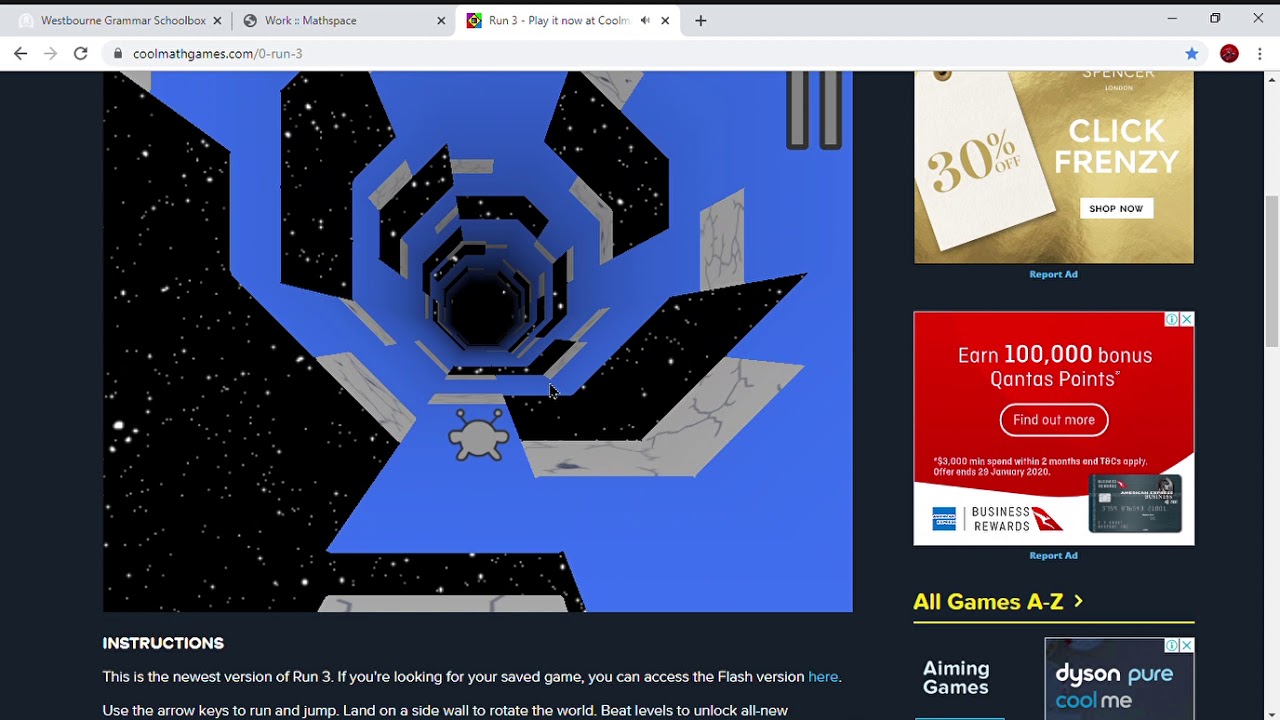 Run 3 Gameplay (My first video) - YouTube