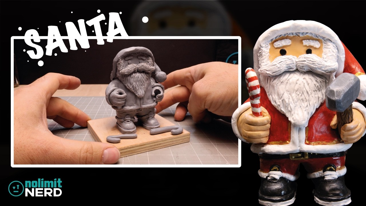 How to Make Santa Claus for Christmas! | Polymer Clay Sculpting - YouTube