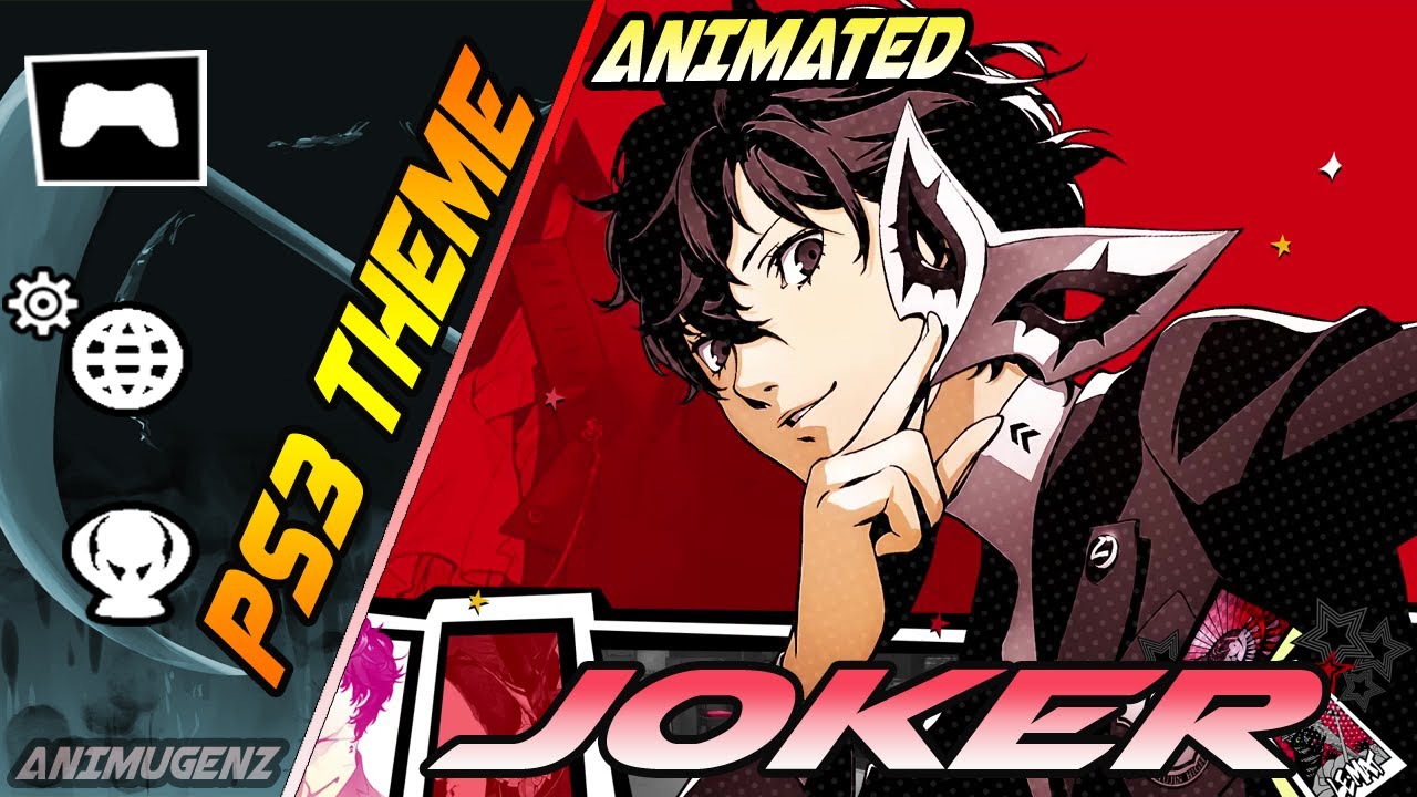 『PS3』Persona 5 | Joker 🎩 Animated PS3 Theme DOWNLOAD Request #50 - YouTube