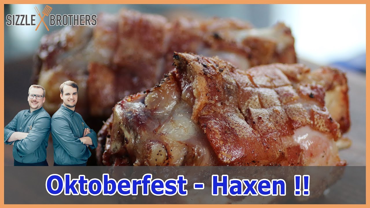 Haxen vom Kohlegrill - Gegrillte Haxe zum Oktoberfest - YouTube