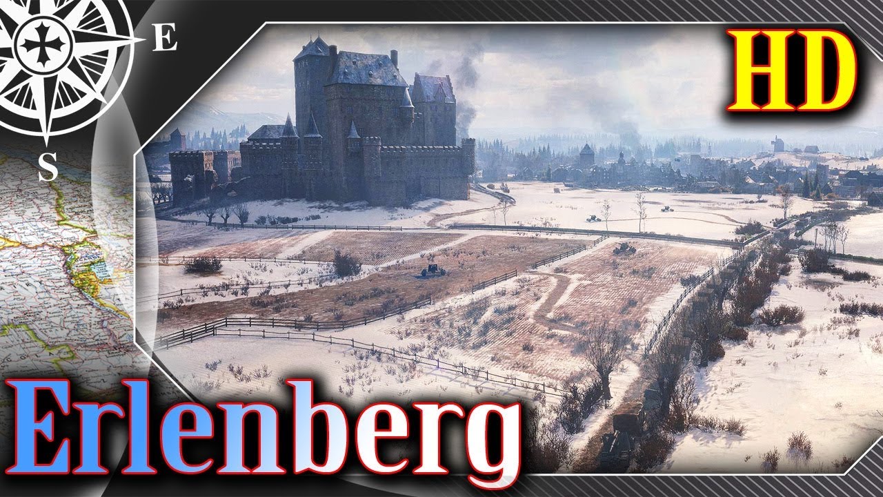Erlenberg - najpiękniejsza zimowa mapa HD - World of Tanks - YouTube