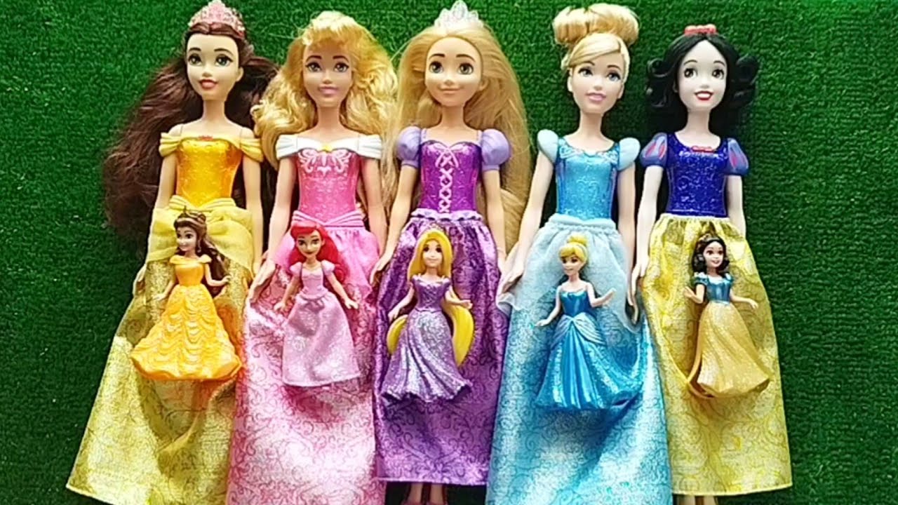 ASMR Unboxing Mattel Disney Princess Spin & Reveal Surprise Dolls ...