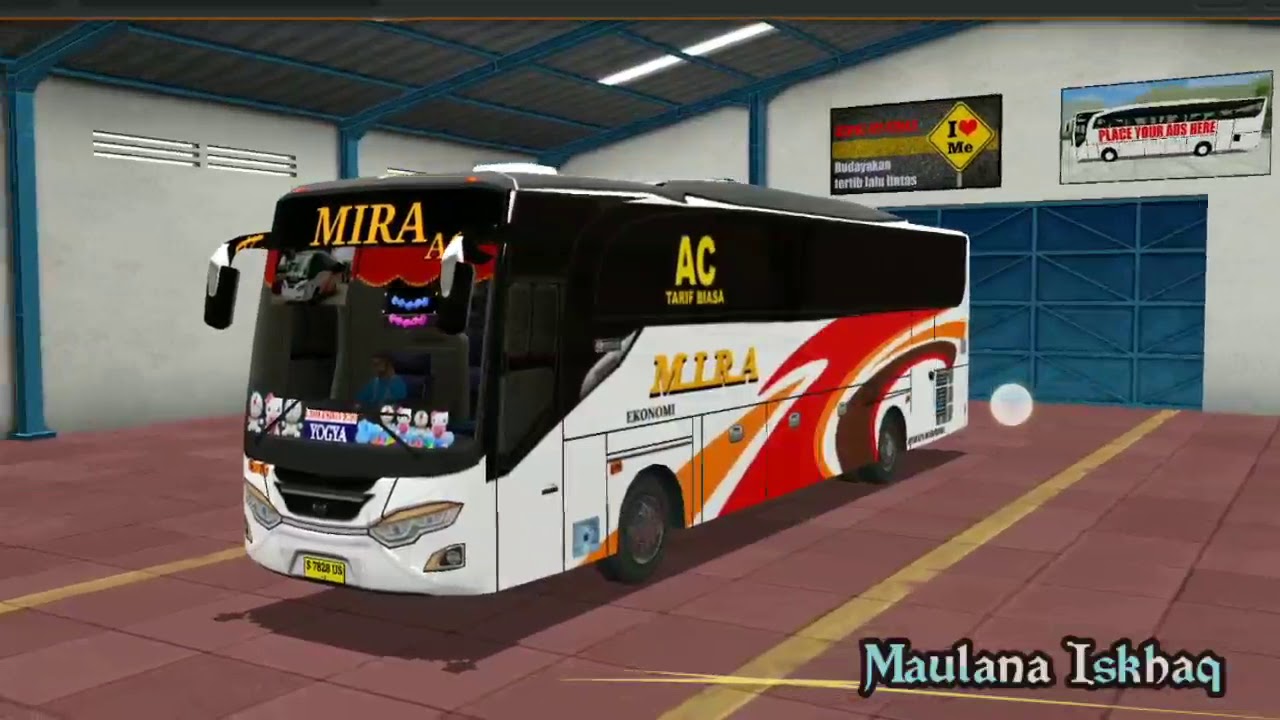 Bis simulator indonesia , riview bis mira - YouTube