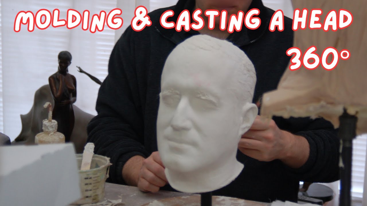 Molding and Casting a Head Life Casting 360 degrees for SFX - YouTube