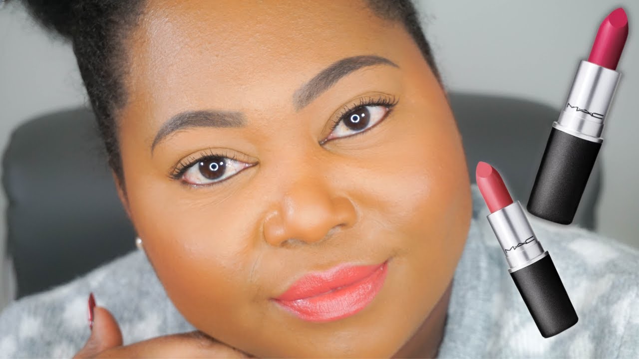 BACK 2 MAC Lipstick try on mini haul - YouTube