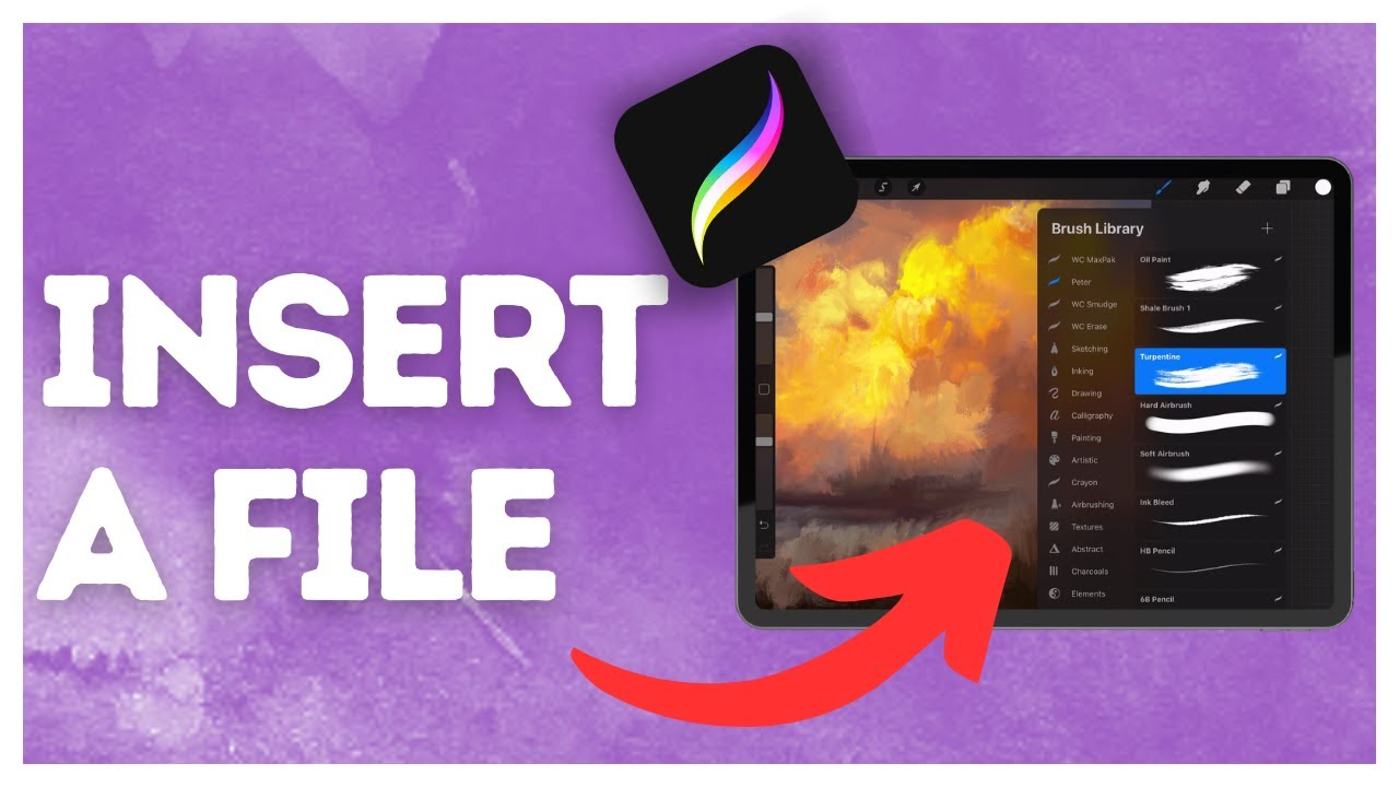 How to insert a file in Procreate? - YouTube