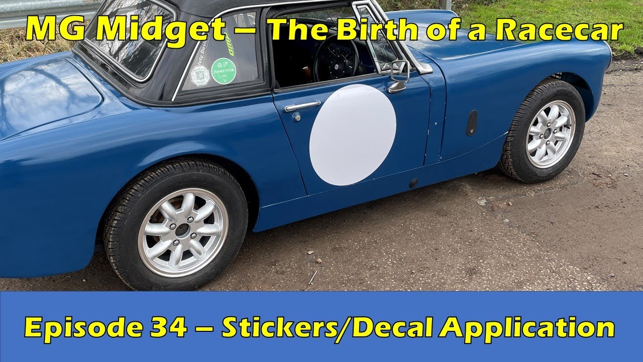 MG Midget Sprint Car Decal/Roundel Vinyl sticker application - The ...