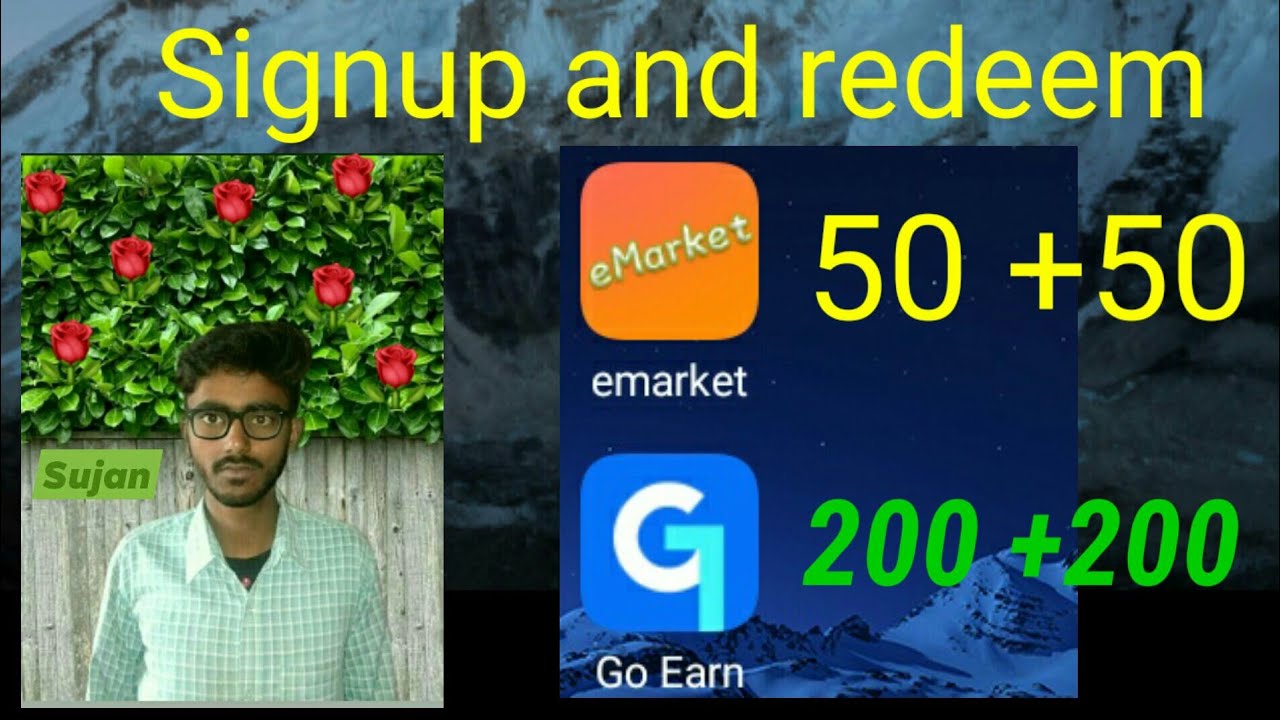 Earning app 100+100 Per Day unlimited ! new earn money app ! Emarket ...
