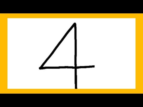 Pineapple drawing with number 4 #Drawing #art