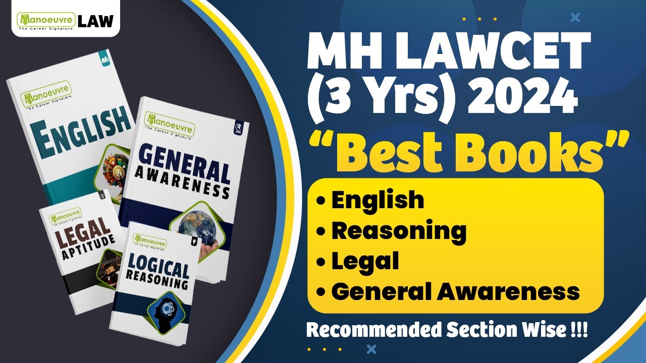MH LAWCET (3 Yrs) 2024 - Best Books For Preparation | English | Logic ...
