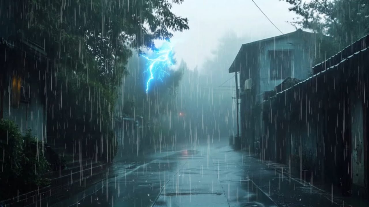 Rain Sounds for Sleeping - Thunderstorm Sounds for Relaxing, Studying ...