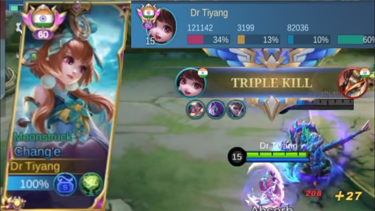 Unbelievable Chang'e Very Hard Game Intense Match | Mobile legends - YouTube