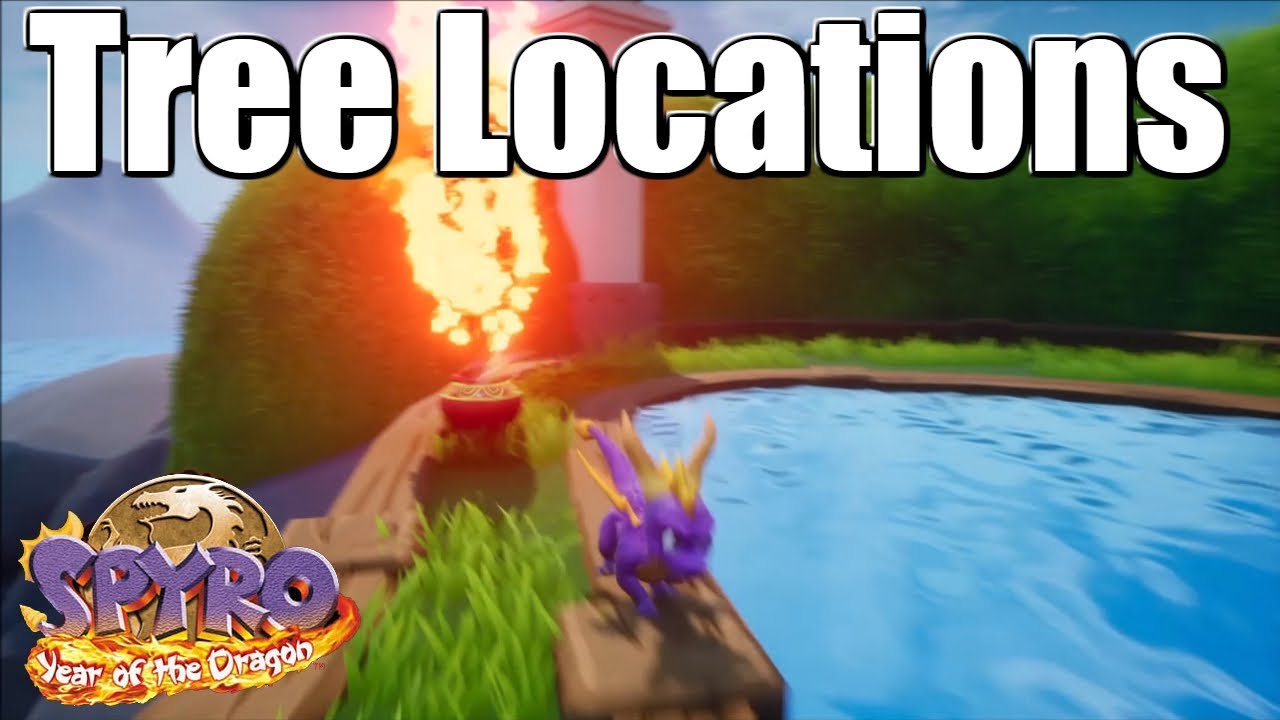 Spyro Reignited Trilogy: Sunny Villa Tree Locations - Burn All Trees ...