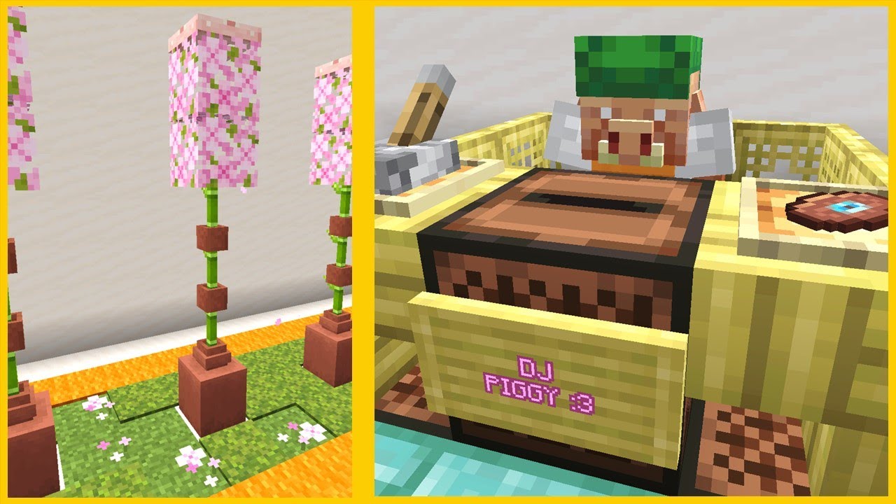 Minecraft 1.20 BUILD HACKS - 10+ AWESOME DESIGNS with the new 1.20 ...