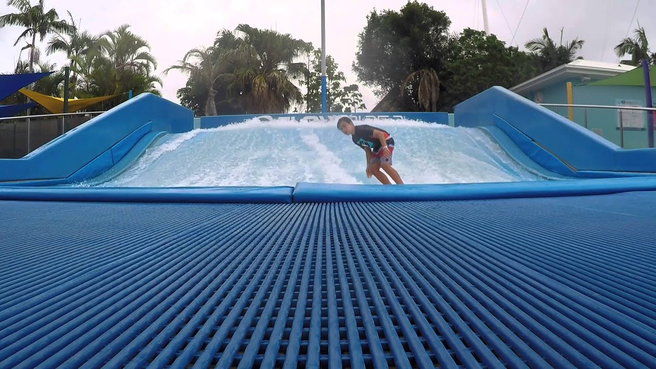 flowrider standup fun - YouTube