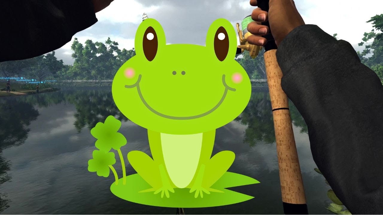 Green frog caught, Fishing planet game - YouTube