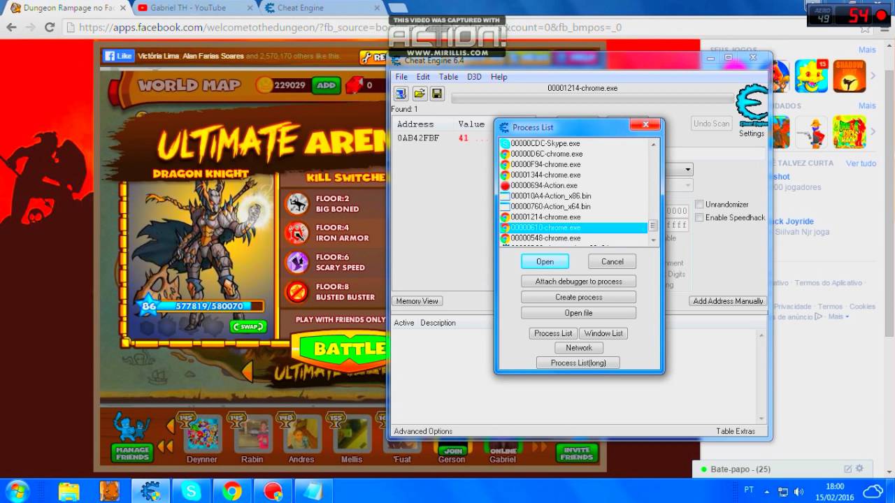 Hack//De Atravessar Paredes//Tutorial//Dungeon Rampage 2016 - YouTube