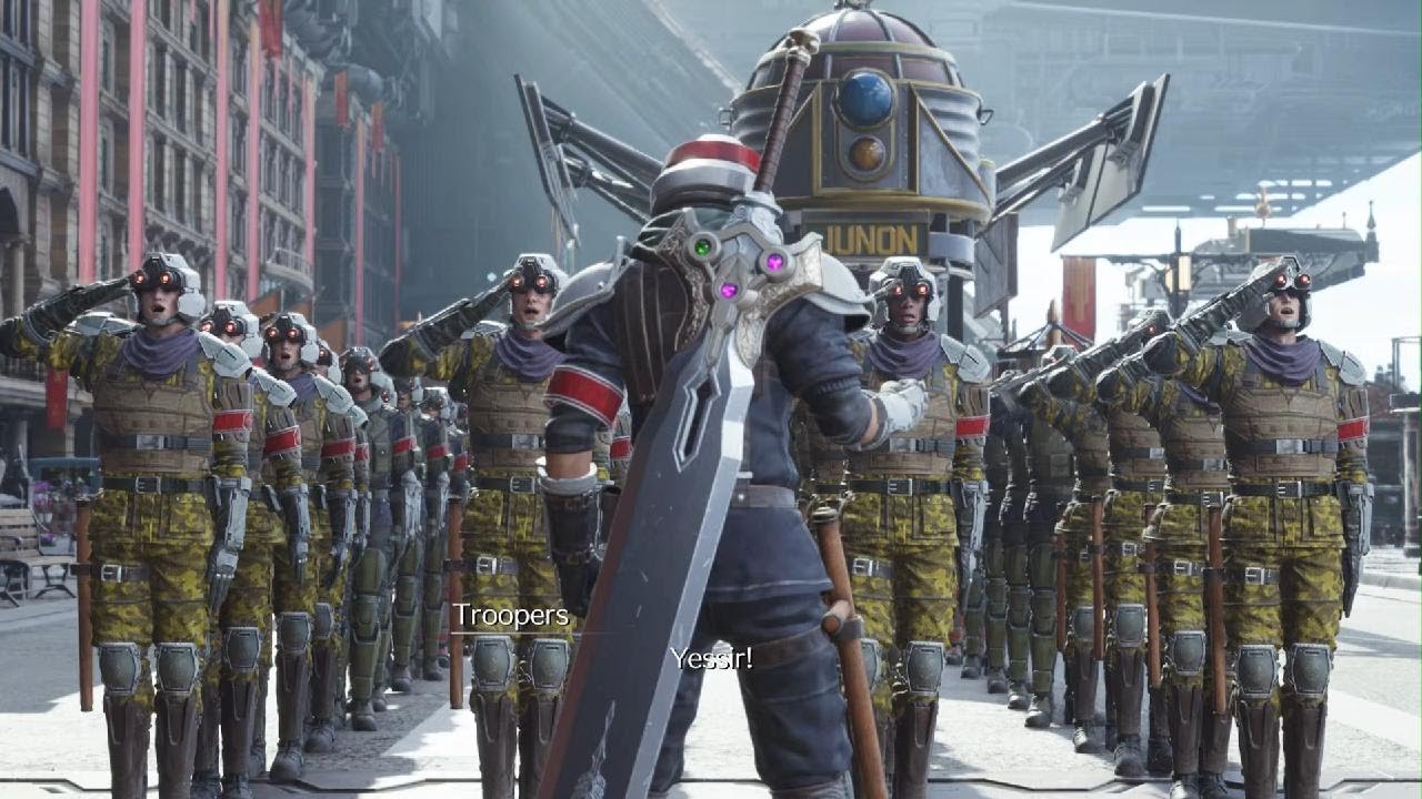 FINAL FANTASY VII REBIRTH 100,000+ Pts Junon Parade - YouTube