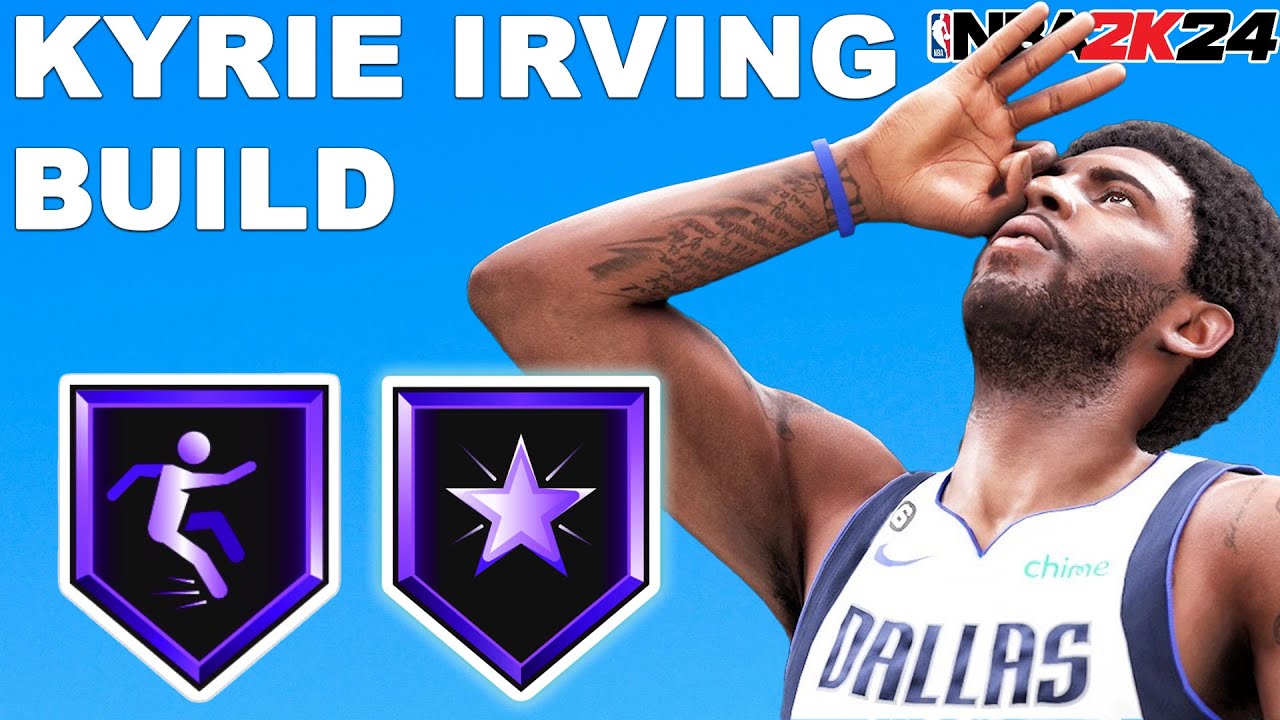 NBA 2K24 KYRIE IRVING BUILD - 90 SPEED WITH BALL + 91 Lay up - YouTube