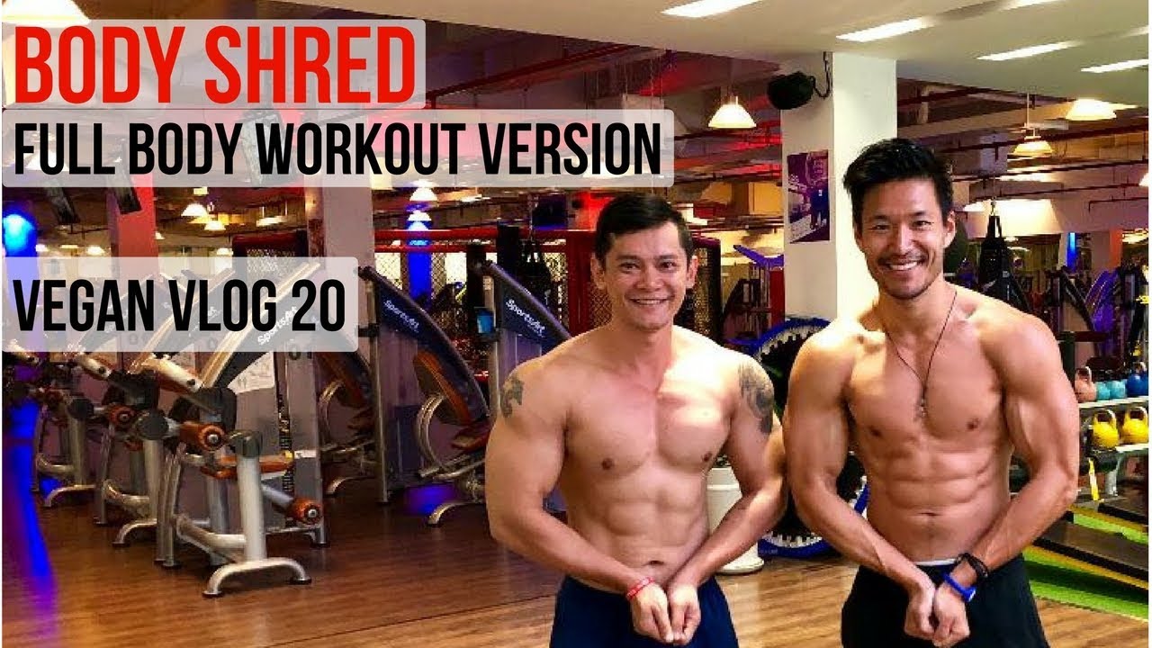 Body Shred One Day A Week Gym Training Workout - Vegan Vlog 20 - YouTube