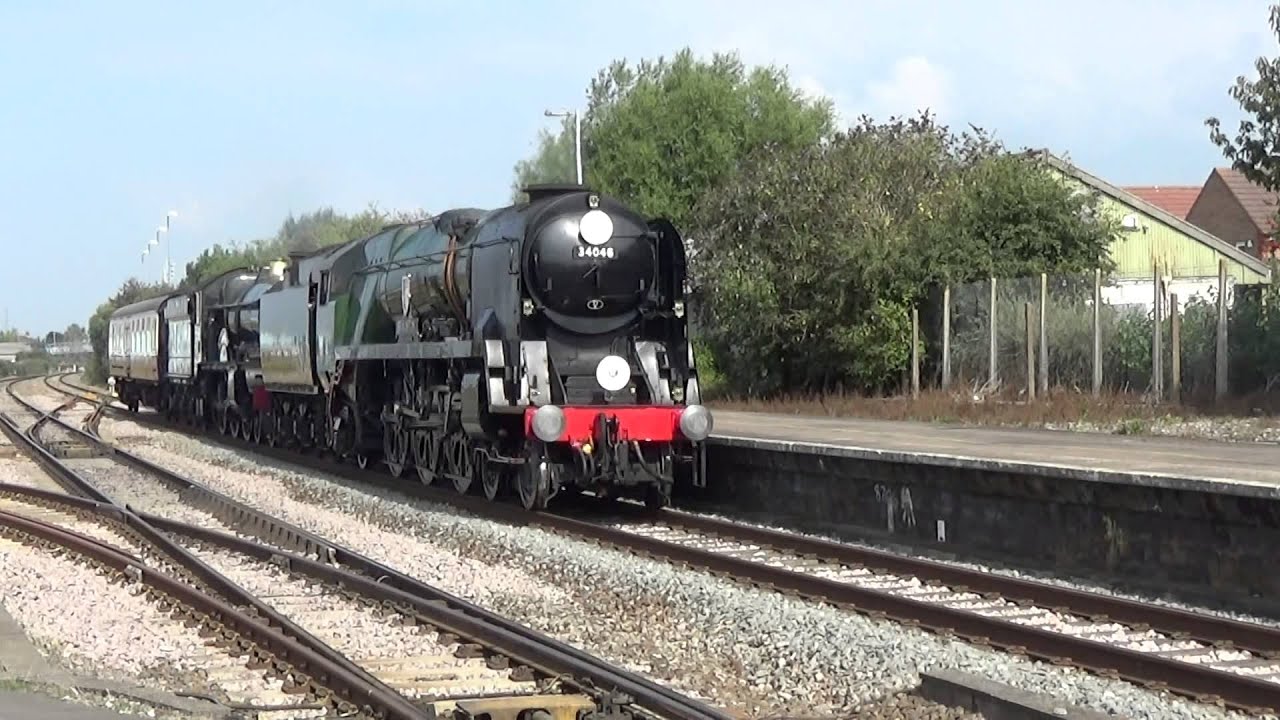 The Atlantic Coast Express locomotives movements at Bridgwater on 5th ...