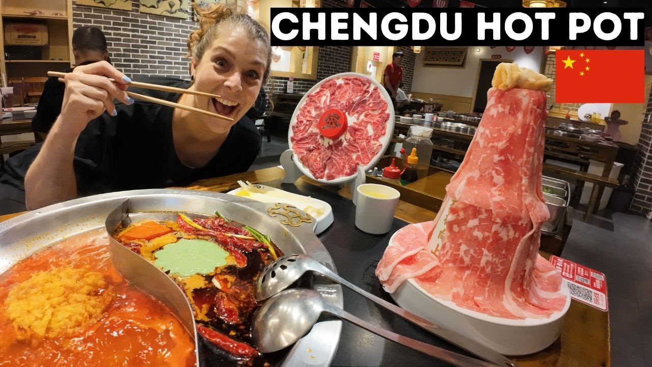 Our First Sichuan Hot Pot in China 🇨🇳 Insanely Spicy ... - YouTube