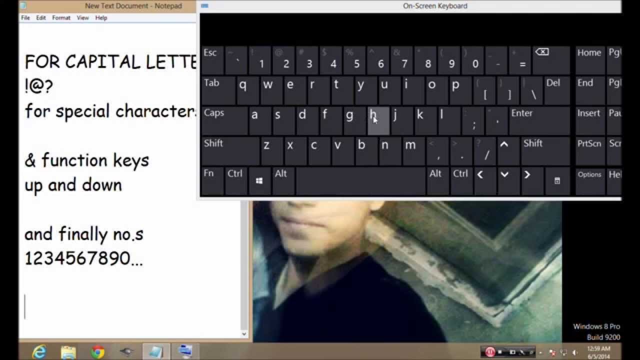 Tutorial On Screen Keyboard Windows 8 Youtube