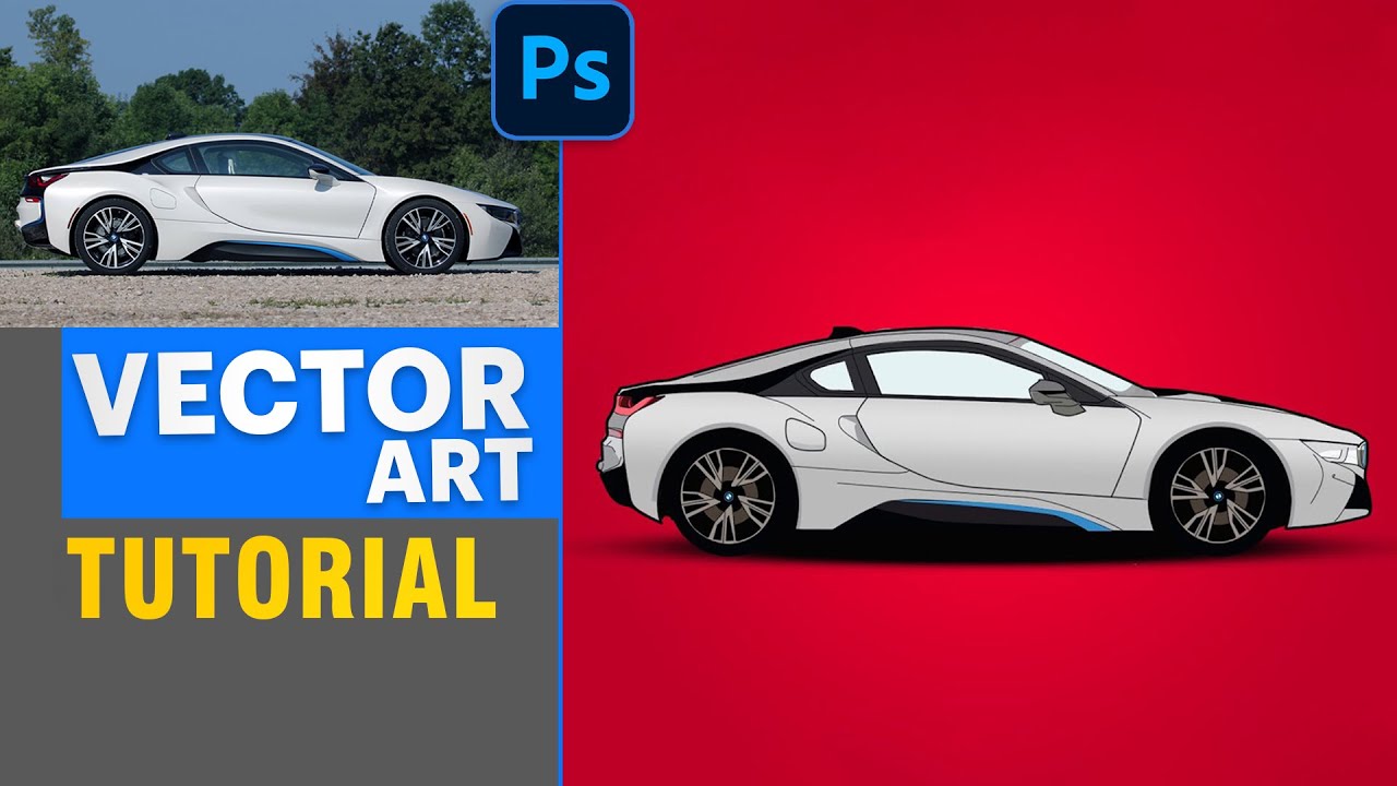 Car vector art tutorial in photoshop CC by javad jablaghi #vectorart # ...