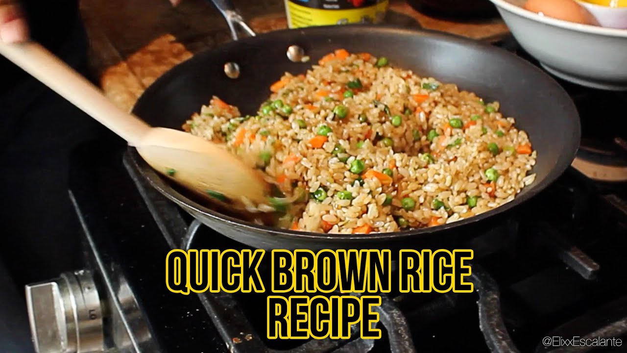 Quick Brown Fried Rice Recipe / RaqC - YouTube