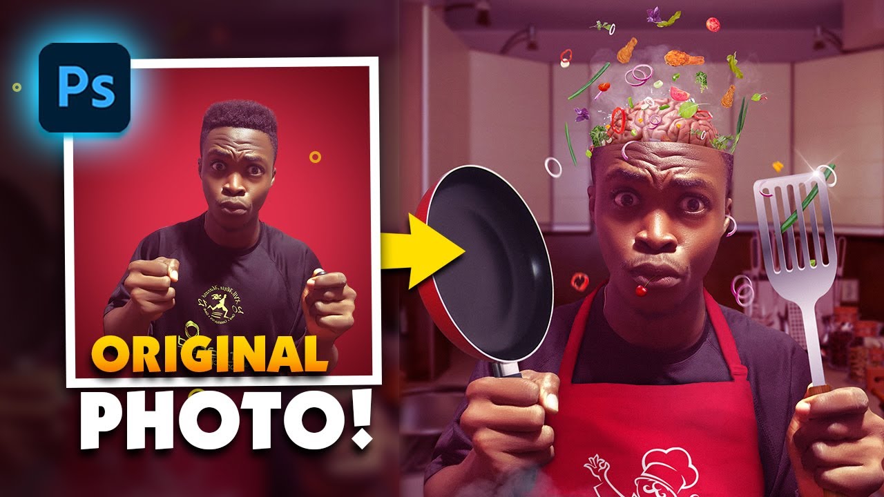 Easy Photo Manipulation in PHOTOSHOP Explained in Minutes For Beginners ...