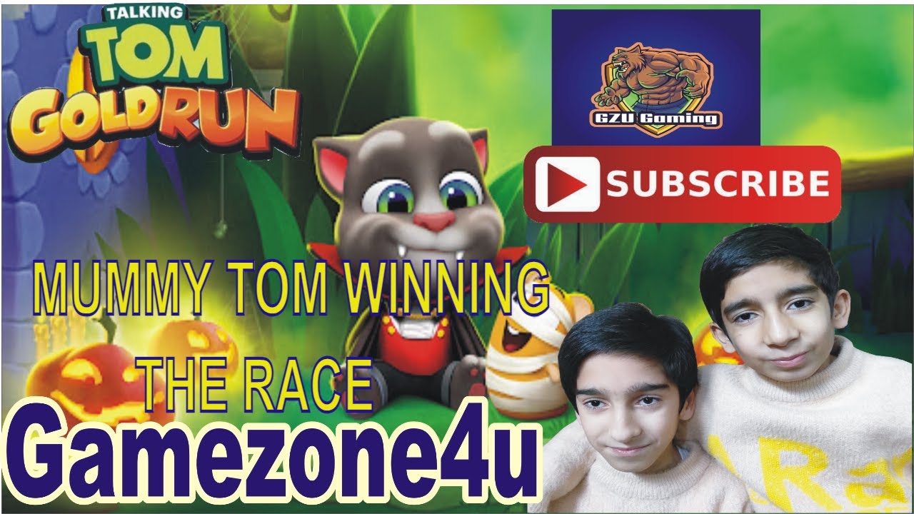 TALKING TOM HALLOWEEN 🎃 TREAT THE MUMMY TOM WINNING THE RACING ...