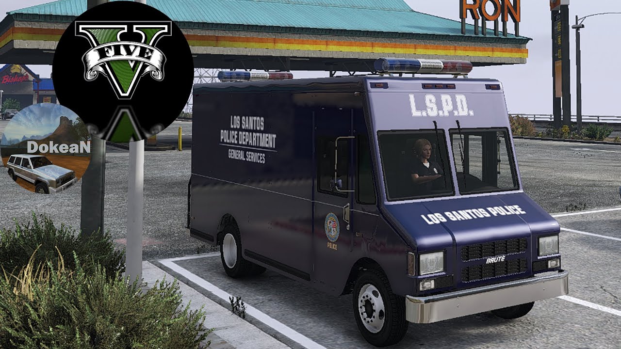 Brute LSPD Police Boxville (mods) - GTA V - YouTube