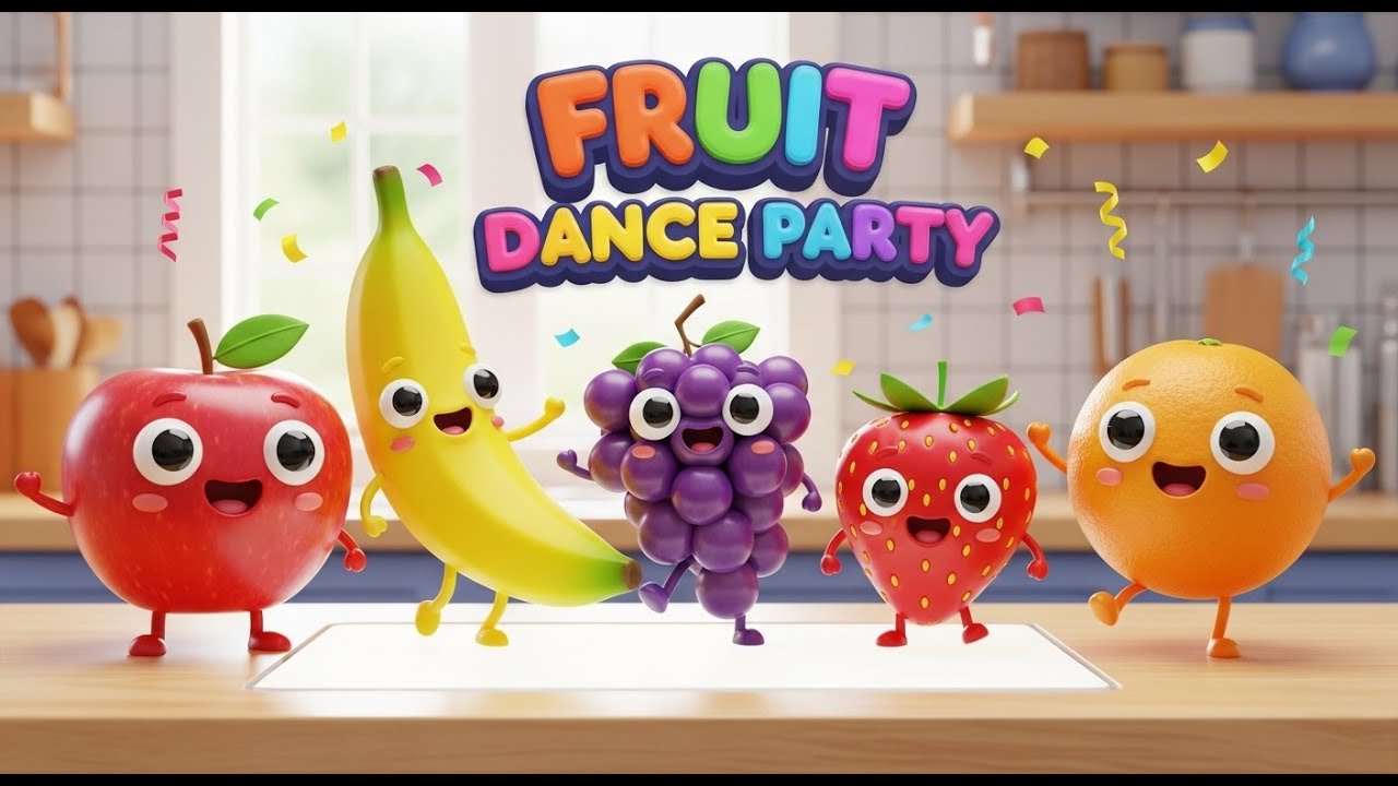Fruit Dance Party 🍎🍌 | Kids 3D Animation | Vui Nhộn Cho Bé - YouTube