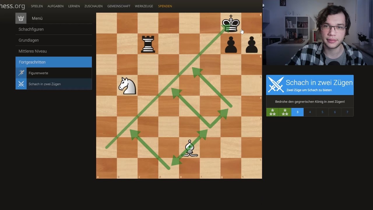 Schach in 2 Zügen - Lichess Übung - YouTube