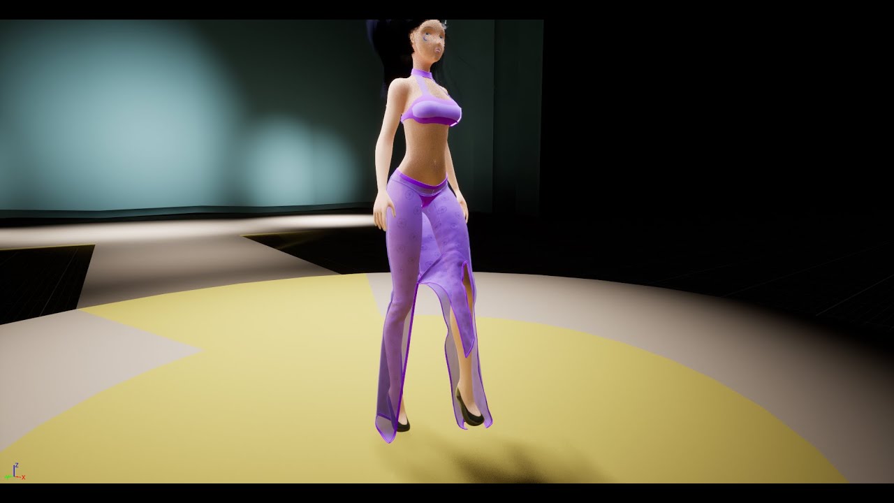 Unreal engine 5 and marvelous designer cloth simulation - YouTube