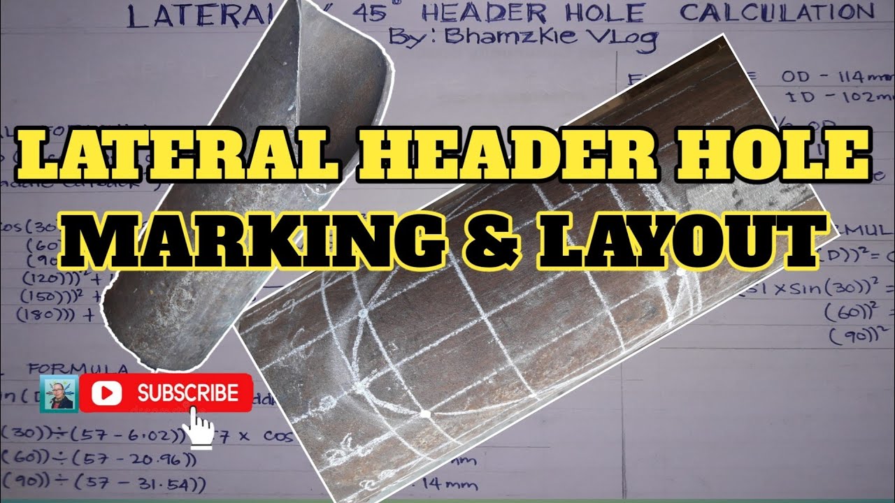 HOW TO LAYOUT LATERAL Y HEADER HOLE (Part 2) - YouTube