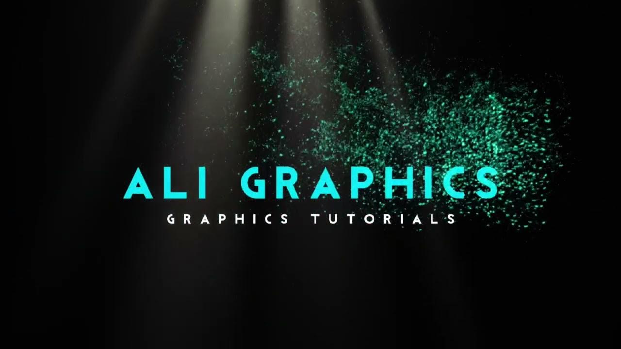 Particle intro And Text Animation in Capcut || PixelLab || Tutorial || Ali Graphics - YouTube