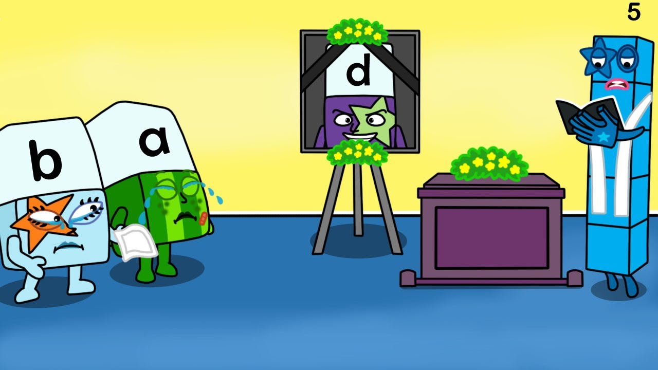 It's a Bad Day,Alphablocks D is Dead - Alphablocks coloring story - YouTube