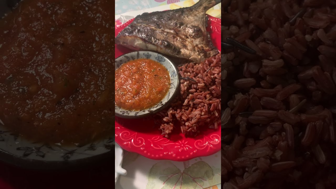 Tri color salsa for my dish of Red Rice and Fried Fish. Yummy! #shorts ...