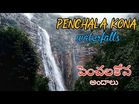 పెంచల కోన జలపాతం & పుణ్య క్షేత్రం || penchalakona waterfalls || nellore ...
