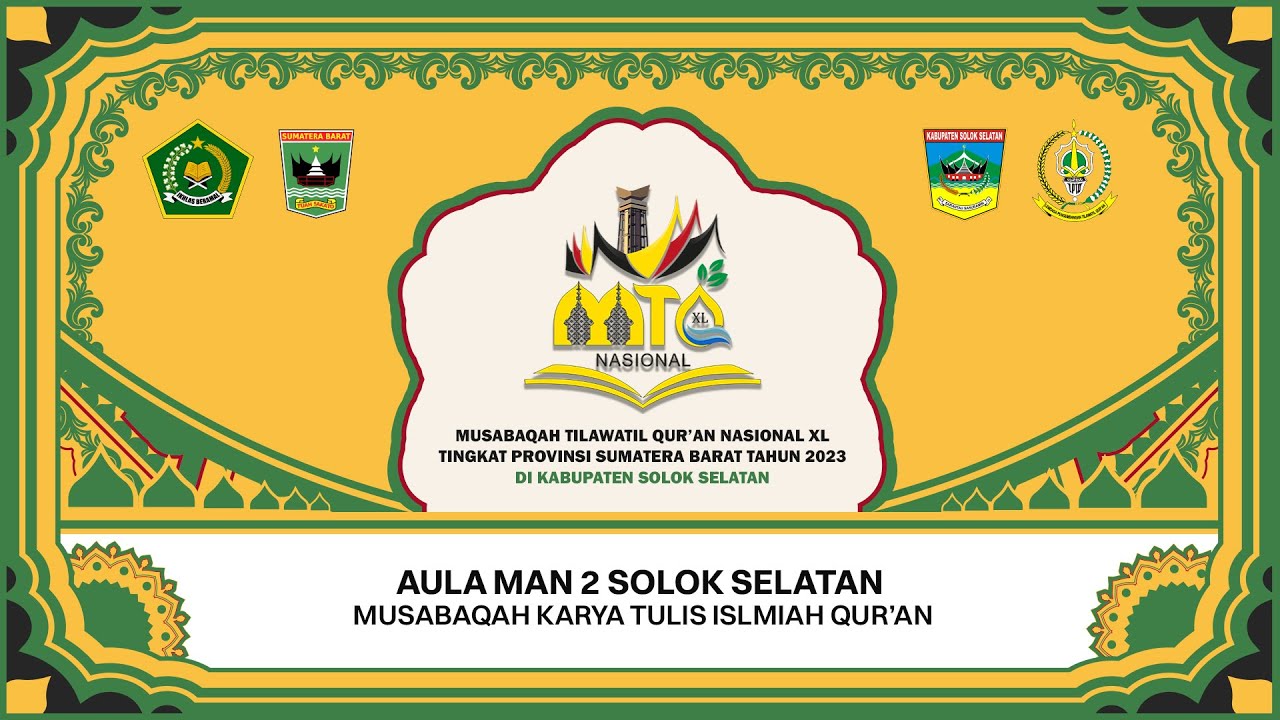 MTQ XL 2023 - AULA MAN 2 SOLOK SELATAN - MKTIQ (MIQ) - YouTube