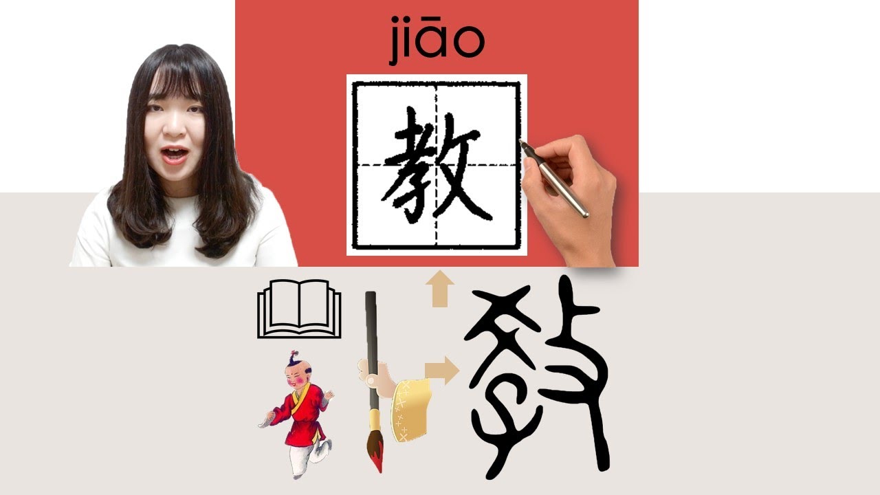 #newhsk1 #hsk3 _教/教/jiao/(teach) How to Pronounce/Say/Write Chinese ...