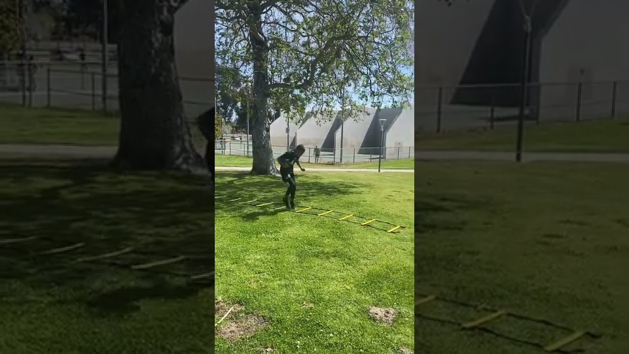 Heisman speed ladder 🪜 drills side to side utilizing quick feet to ...
