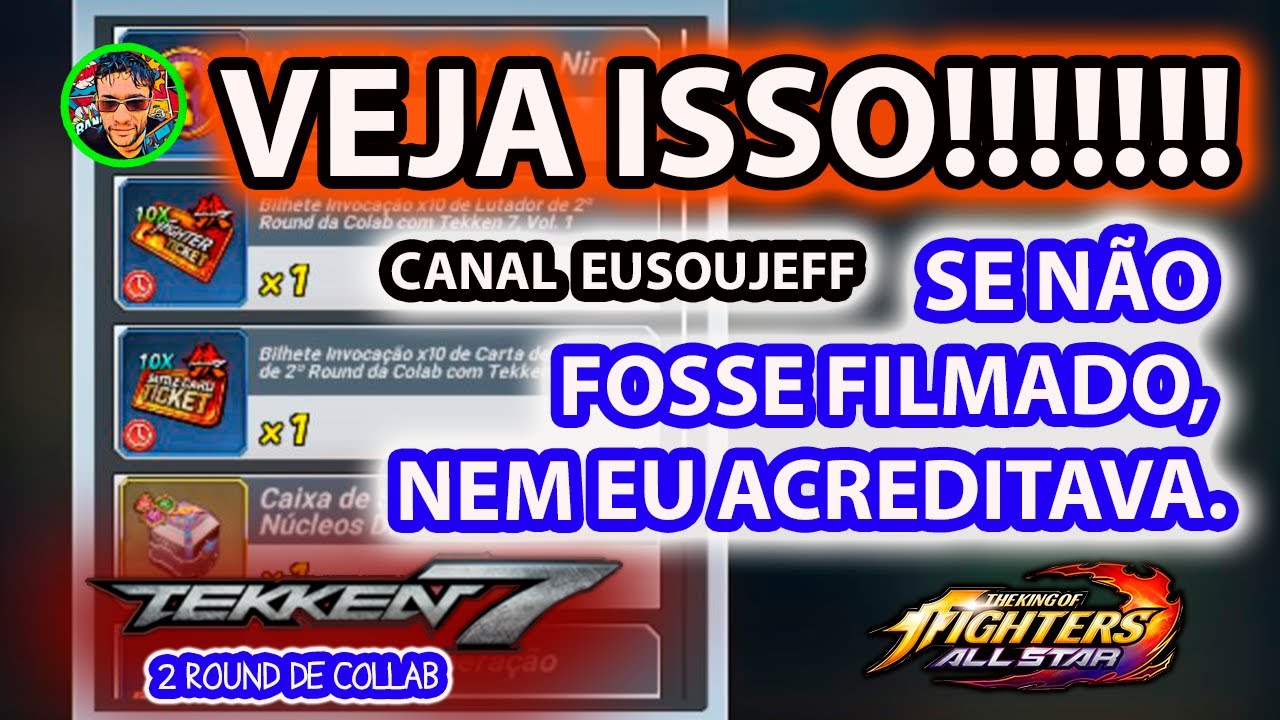 KOF ALL STARS COLABORAÇÃO KOF ALLSTAR COLLAB TEKKEN 7 INVOCAÇÃO SUMON ...