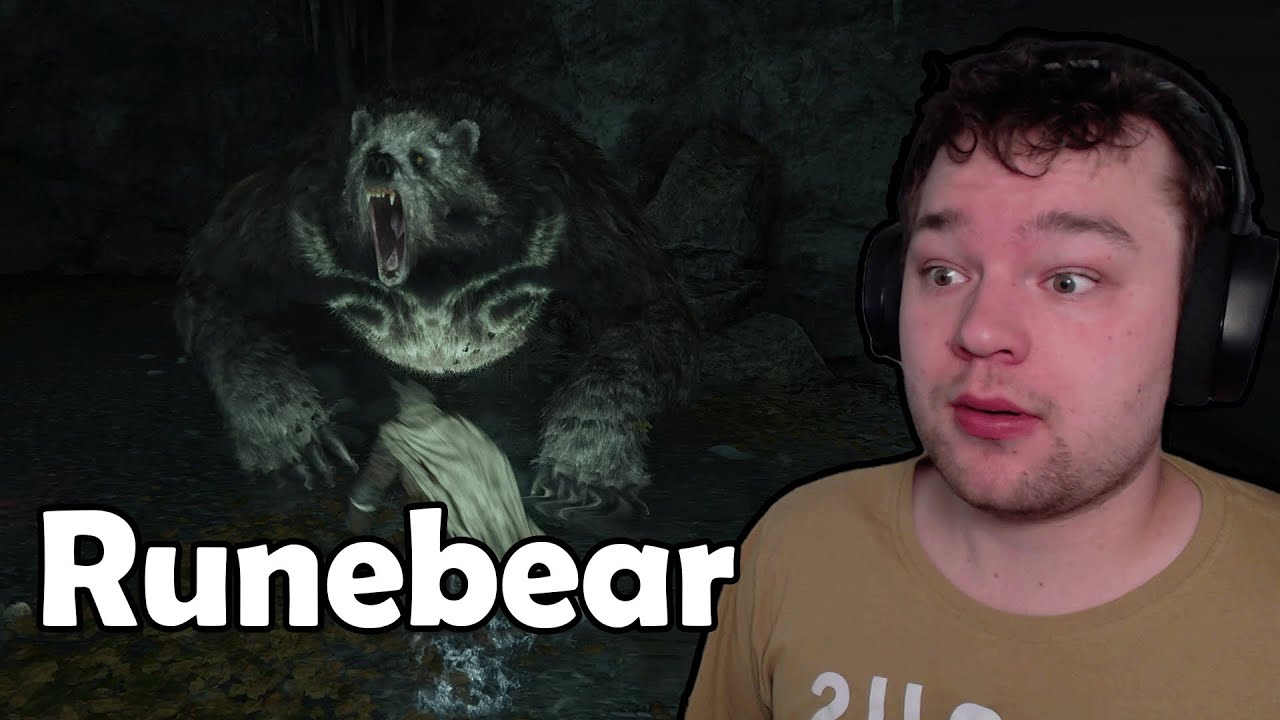 Elden Ring Runebear full boss fight - YouTube