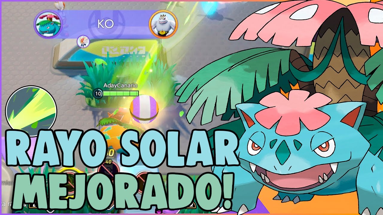 Pokemon Unite Venusaur RAYO SOLAR MEJORADO (Venusaur Master Rank ...