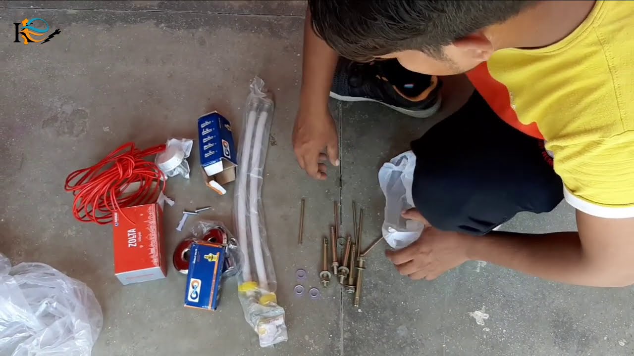 geyser installation in a home - YouTube