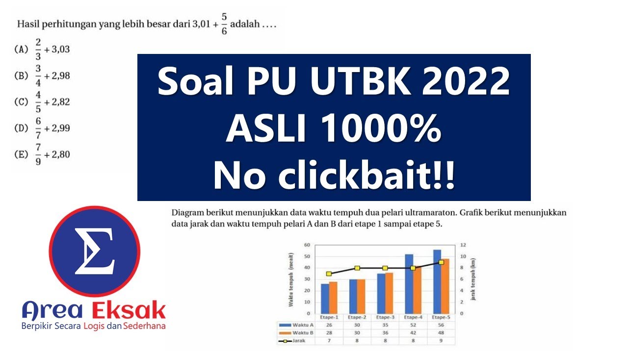 Soal PU UTBK 2022 1000% ASLI, VALID, NO DEBAT! - YouTube