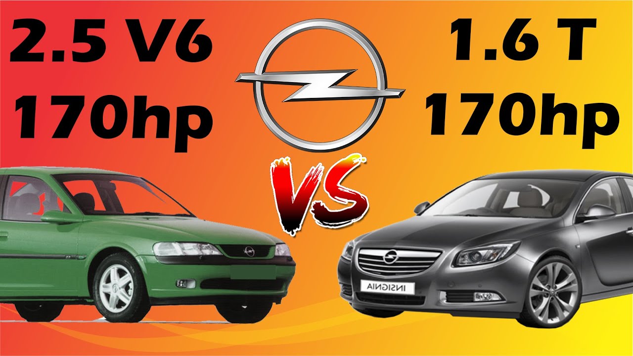 Opel Vectra 2.5 V6 170hp VS Insignia 1.6 Turbo 170hp Acceleration test ...