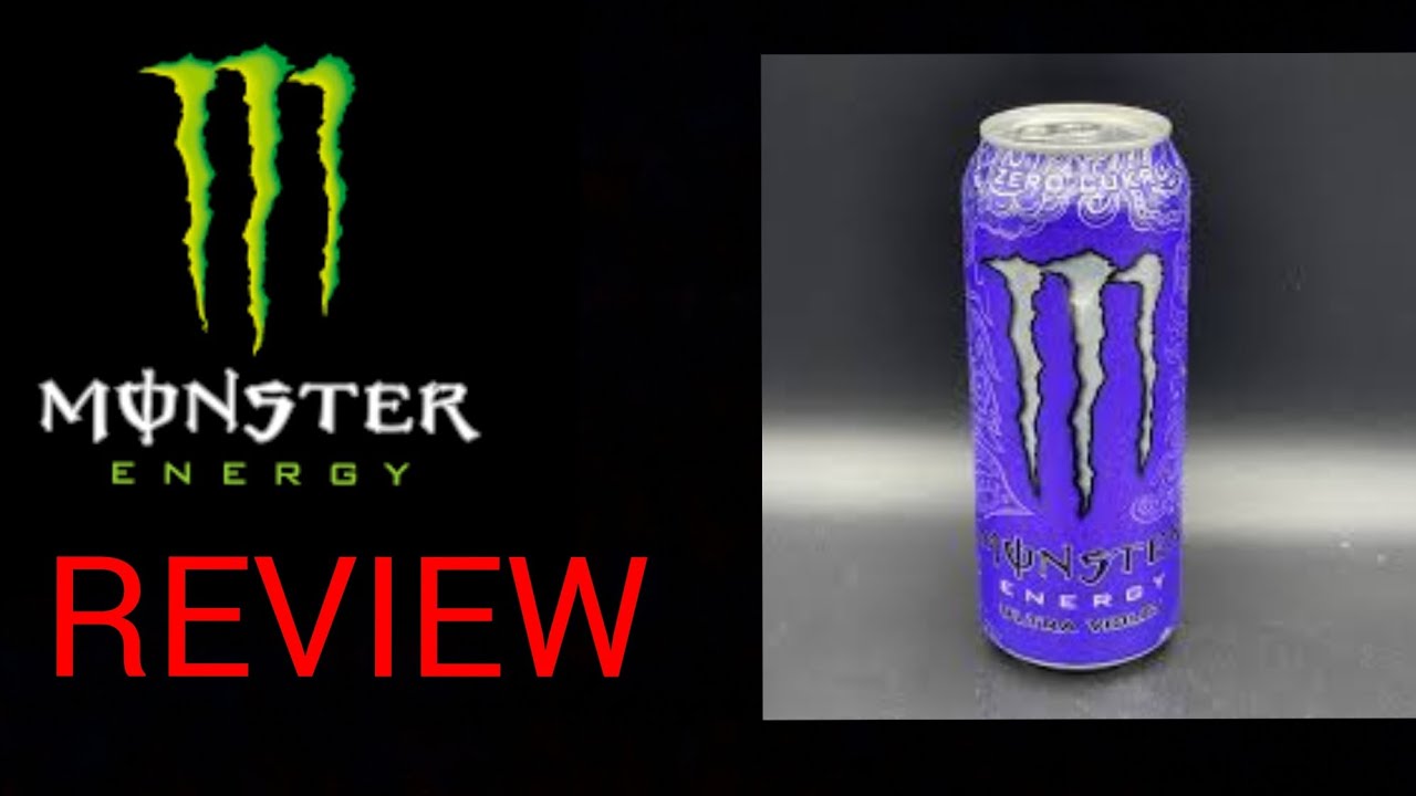 MONSTER ENERGY review : ULTRA VIOLET Flavour 500ml can - YouTube